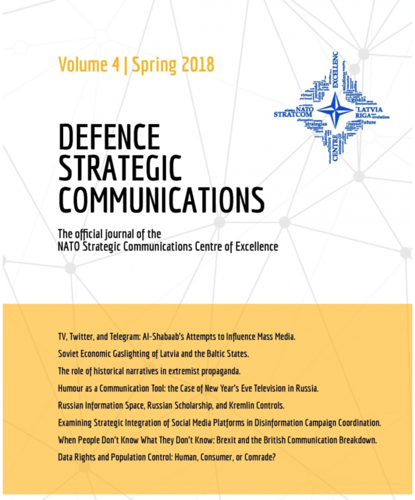 Three good years with NATO’s Defence Strategic Communications journal ...